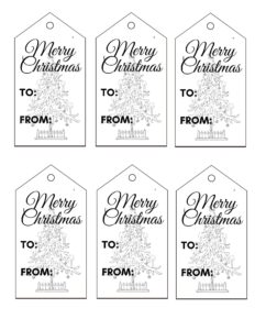 Printable Christmas Tags - PDFs - Add A Little Adventure