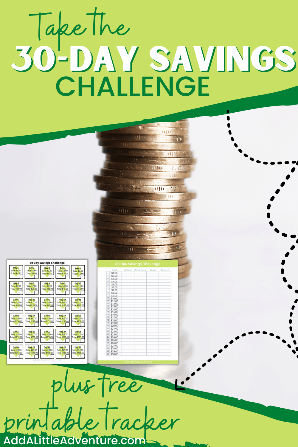 30 Day Savings Challenge - Add A Little Adventure