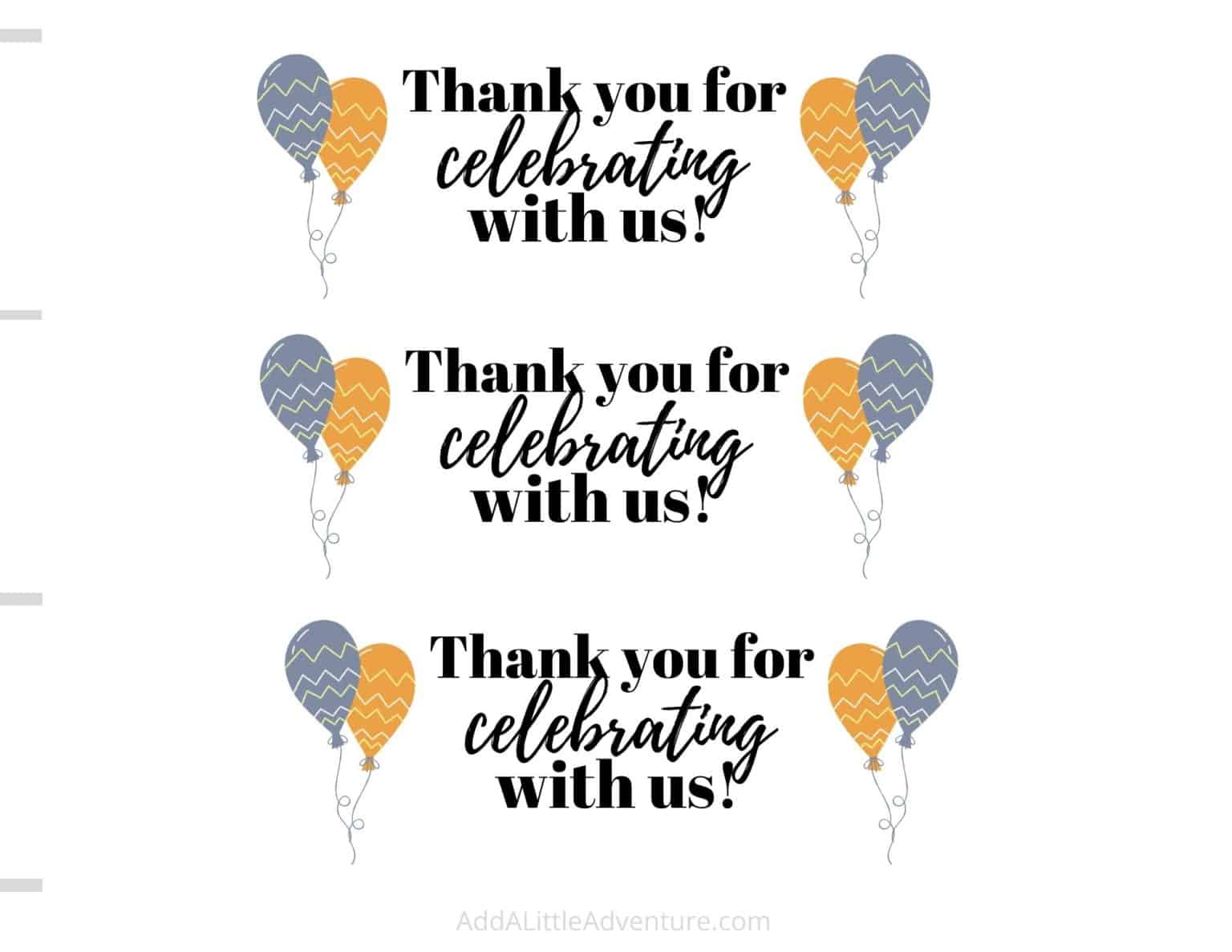 Birthday Water Bottle Labels - Free Printables - Add A Little Adventure