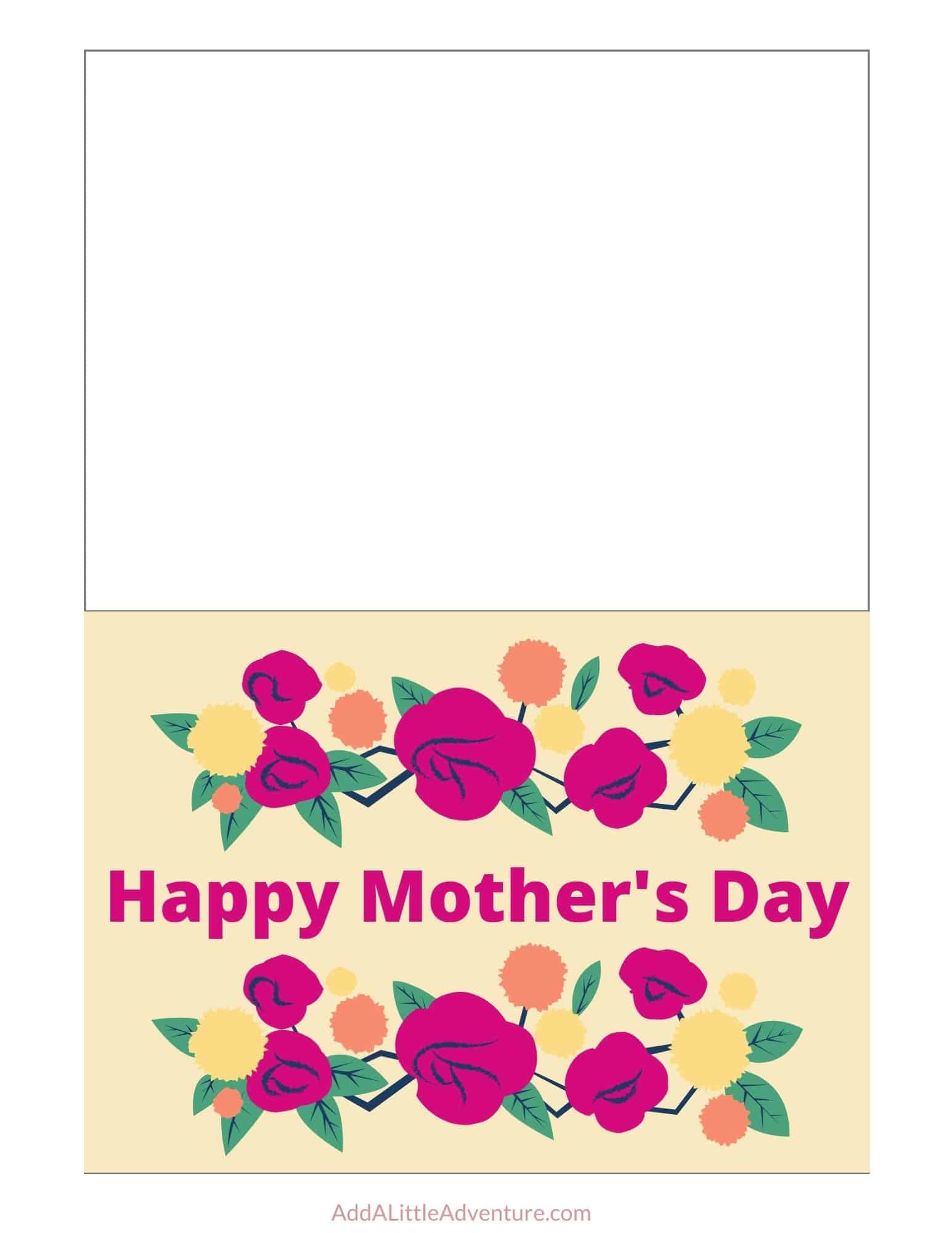 Printable Mother's Day Cards - Add A Little Adventure