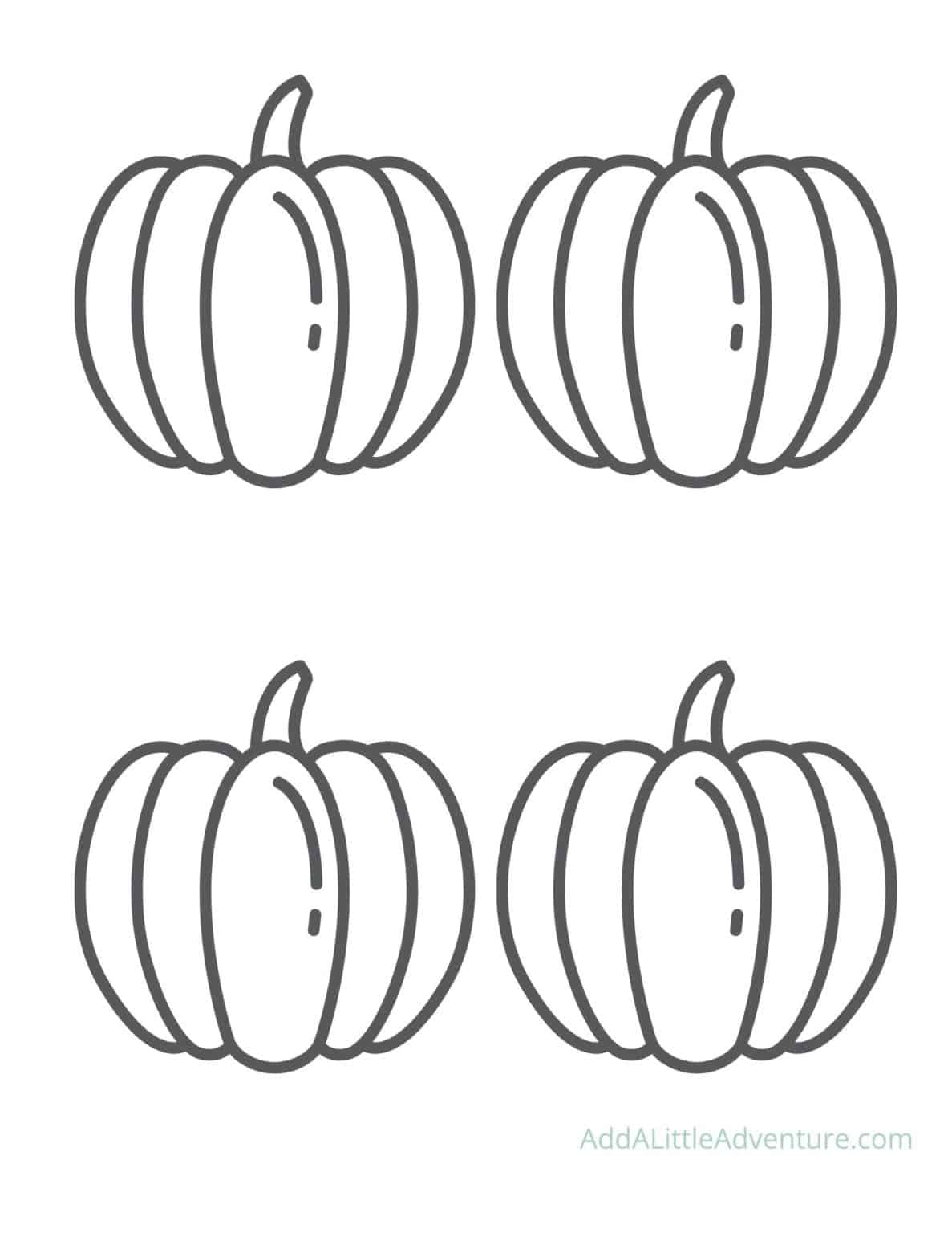 Pumpkin Outlines - Free Printables - Add A Little Adventure