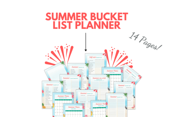 Summer Bucket List - Ideas and Planner - Add A Little Adventure