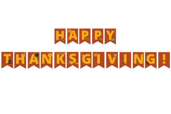 Thanksgiving Banner Printable - Add A Little Adventure