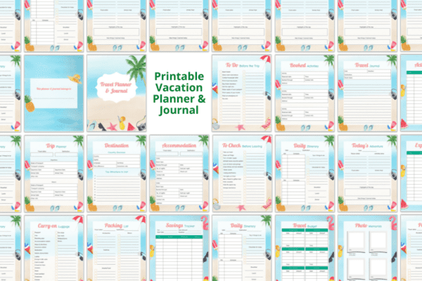 Printable Vacation Planner and Journal - Add A Little Adventure