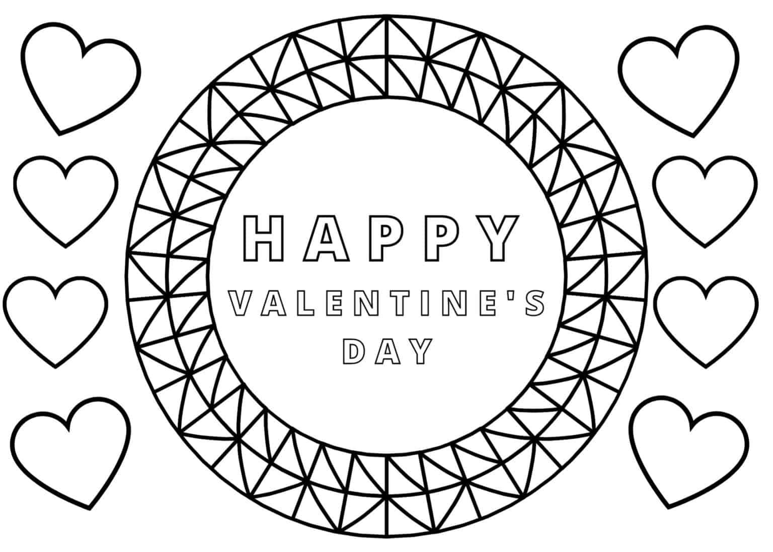Printable Valentine Cards to Color - Add A Little Adventure
