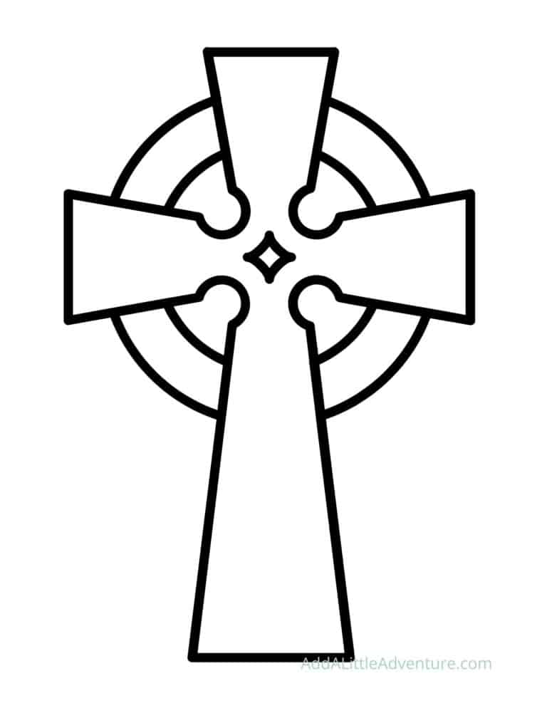 Cross Outlines Printables - for Coloring Pages, Stencils & More