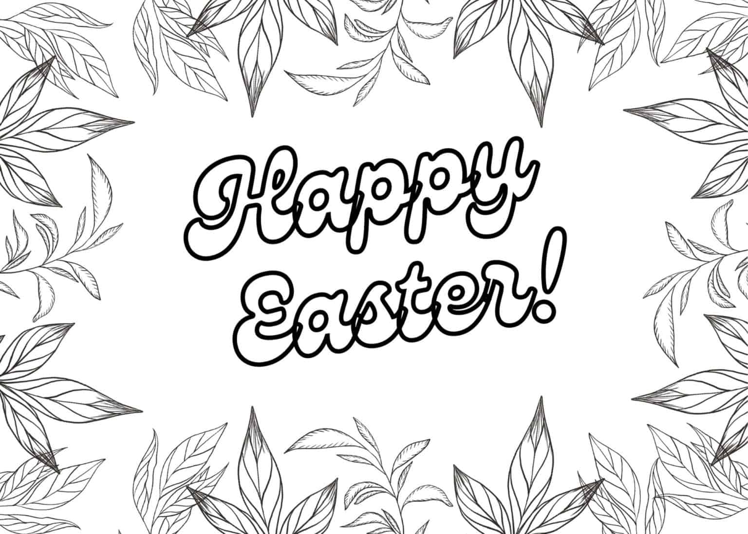 Printable Easter Cards to Color - Add A Little Adventure