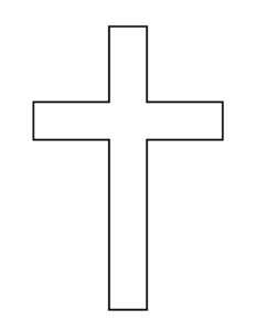 Cross Outlines Printables - for Coloring Pages, Stencils & More