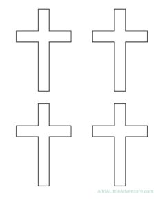 Cross Outlines Printables - for Coloring Pages, Stencils & More