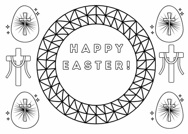Printable Easter Cards to Color - Add A Little Adventure