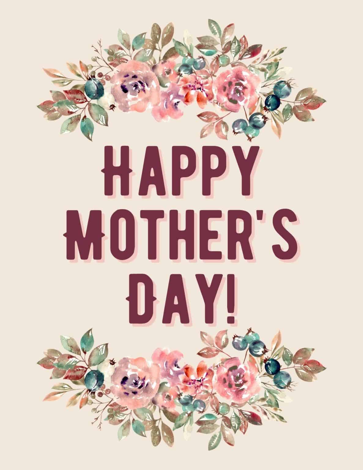 Happy Mothers Day Signs (Free Printables) - Add A Little Adventure
