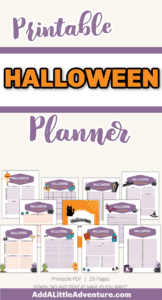 Halloween Planner {Downloadable PDF} - Add A Little Adventure