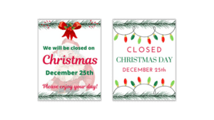 Closed for Christmas Signs {Free Printables} - Add A Little Adventure