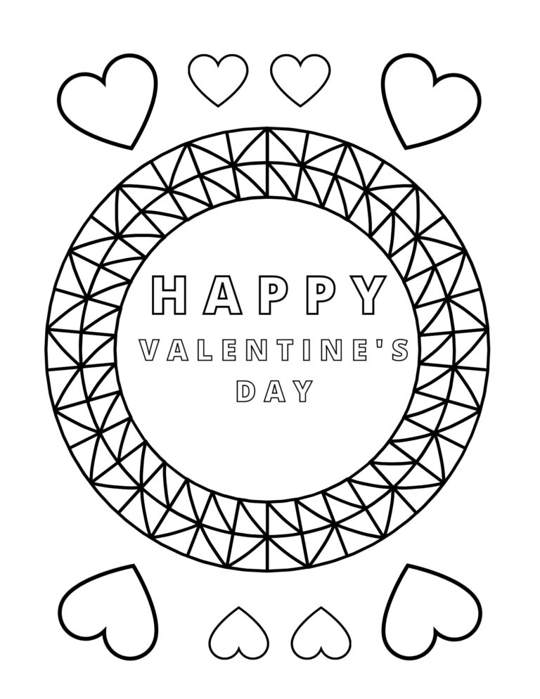 Valentines Coloring Pages - Free Printables - Add A Little Adventure