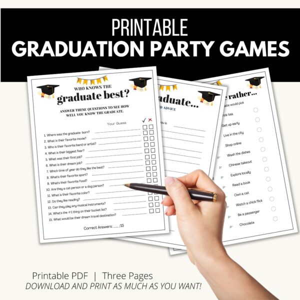 Graduation Word Scramble (Free Printable)