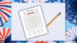 4th of July Word Search (Free Printable) - Add A Little Adventure