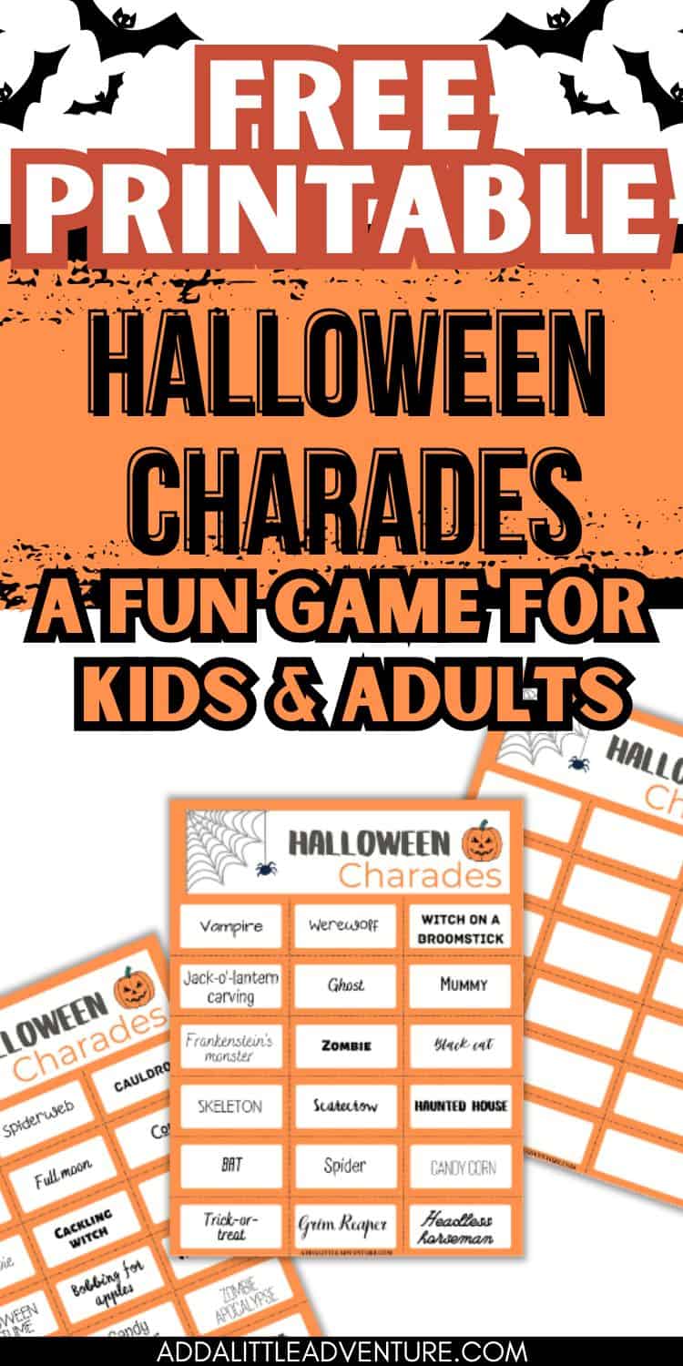 Halloween Charades - Free Printable Game