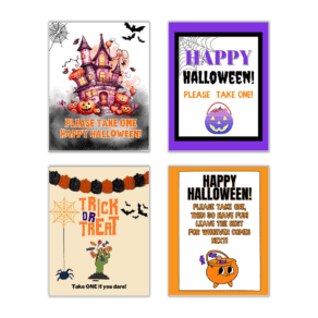 Please Take One Halloween Signs - Free Printables