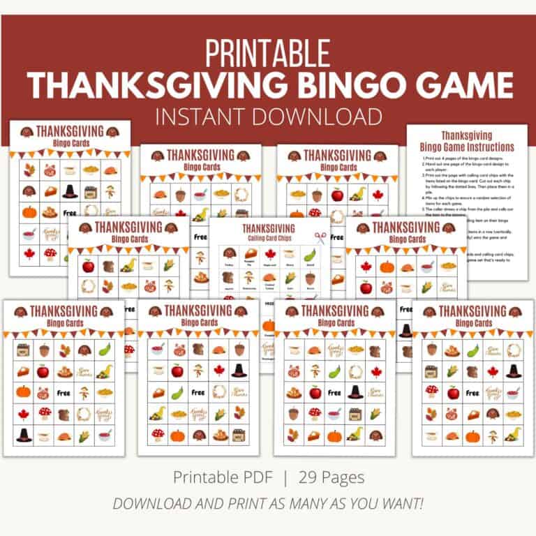 Thanksgiving Bingo Game: Free Printable - Add A Little Adventure