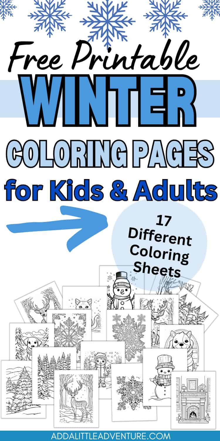 17 Free Printable Winter Coloring Pages