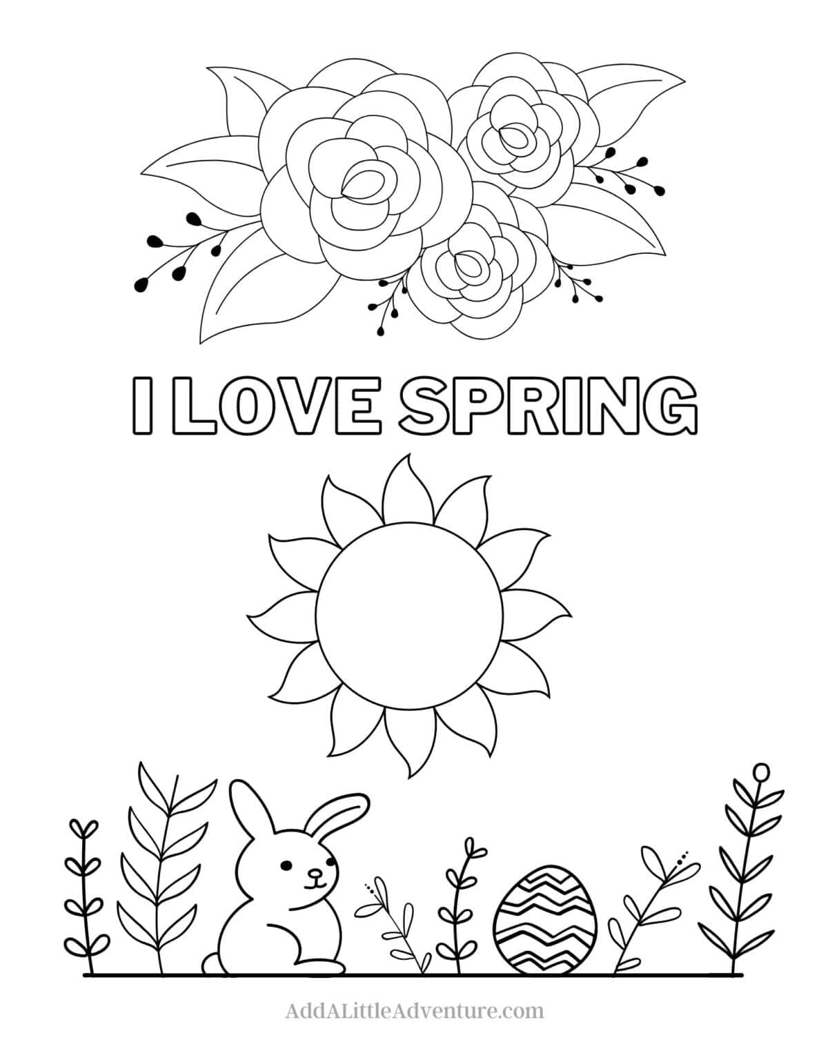 12 Free Printable Spring Coloring Pages - Add A Little Adventure