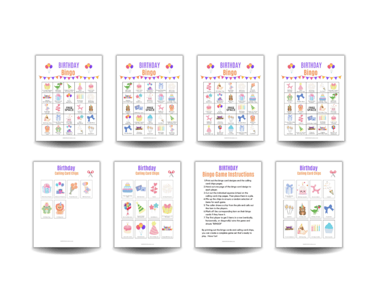 Birthday Bingo Printable Game - Add A Little Adventure