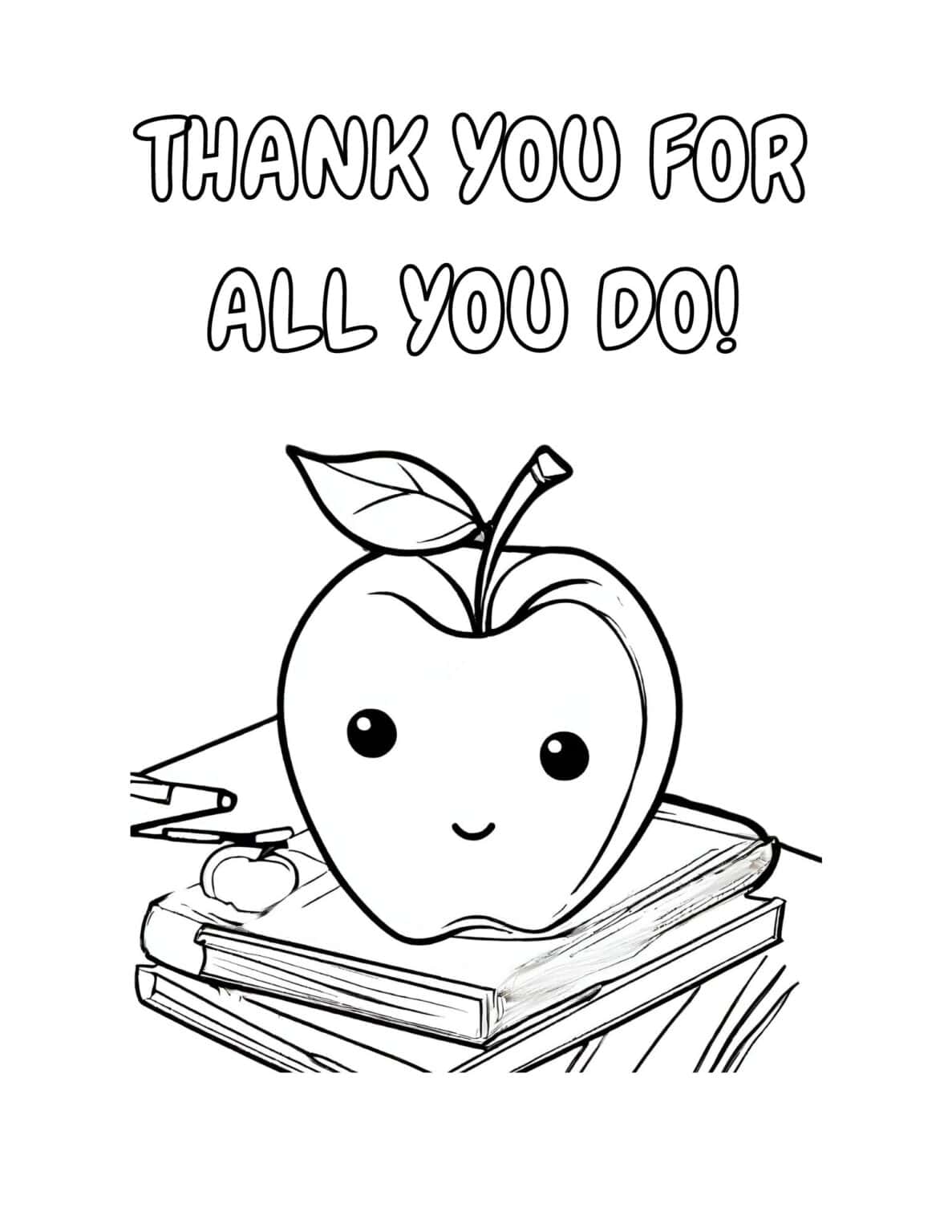 Teacher Appreciation Coloring Pages - (Free Printables)