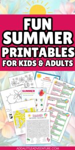 Fun and Free Summer Printables - Add A Little Adventure