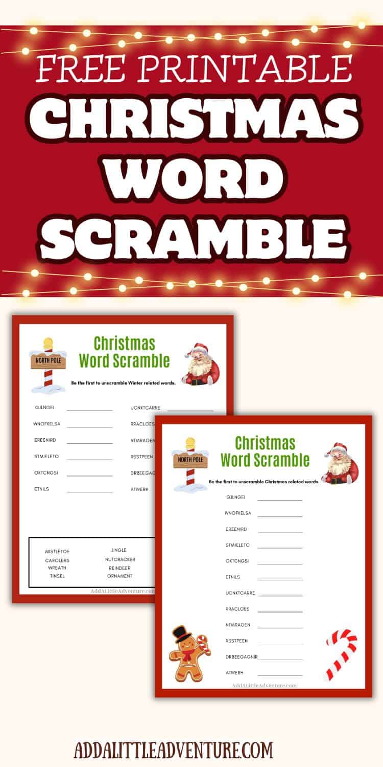 Free Printable Christmas Games to Enjoy! - Add A Little Adventure