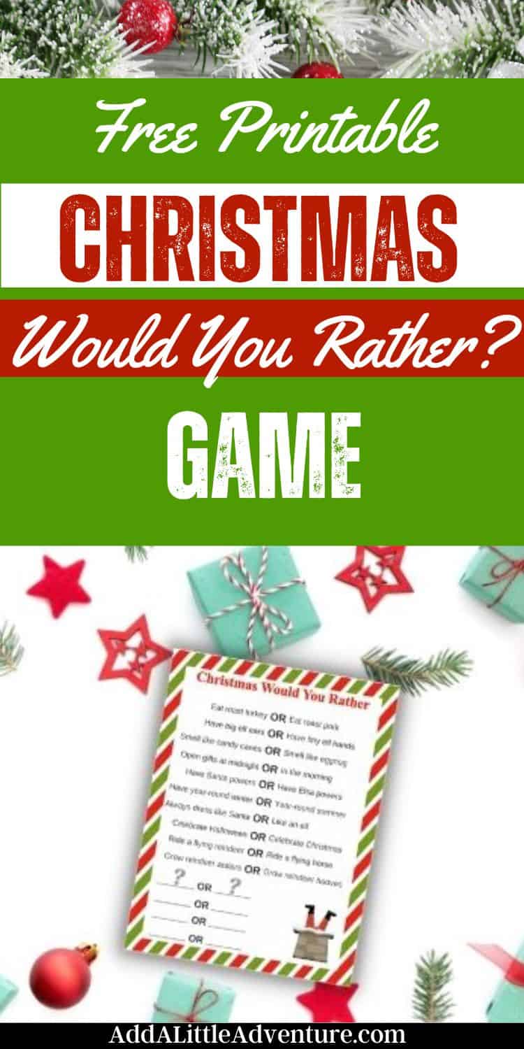 Free Printable Christmas Games to Enjoy! - Add A Little Adventure