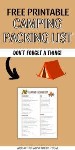 The Ultimate Camping Packing Checklist: Grab Your Free Copy!