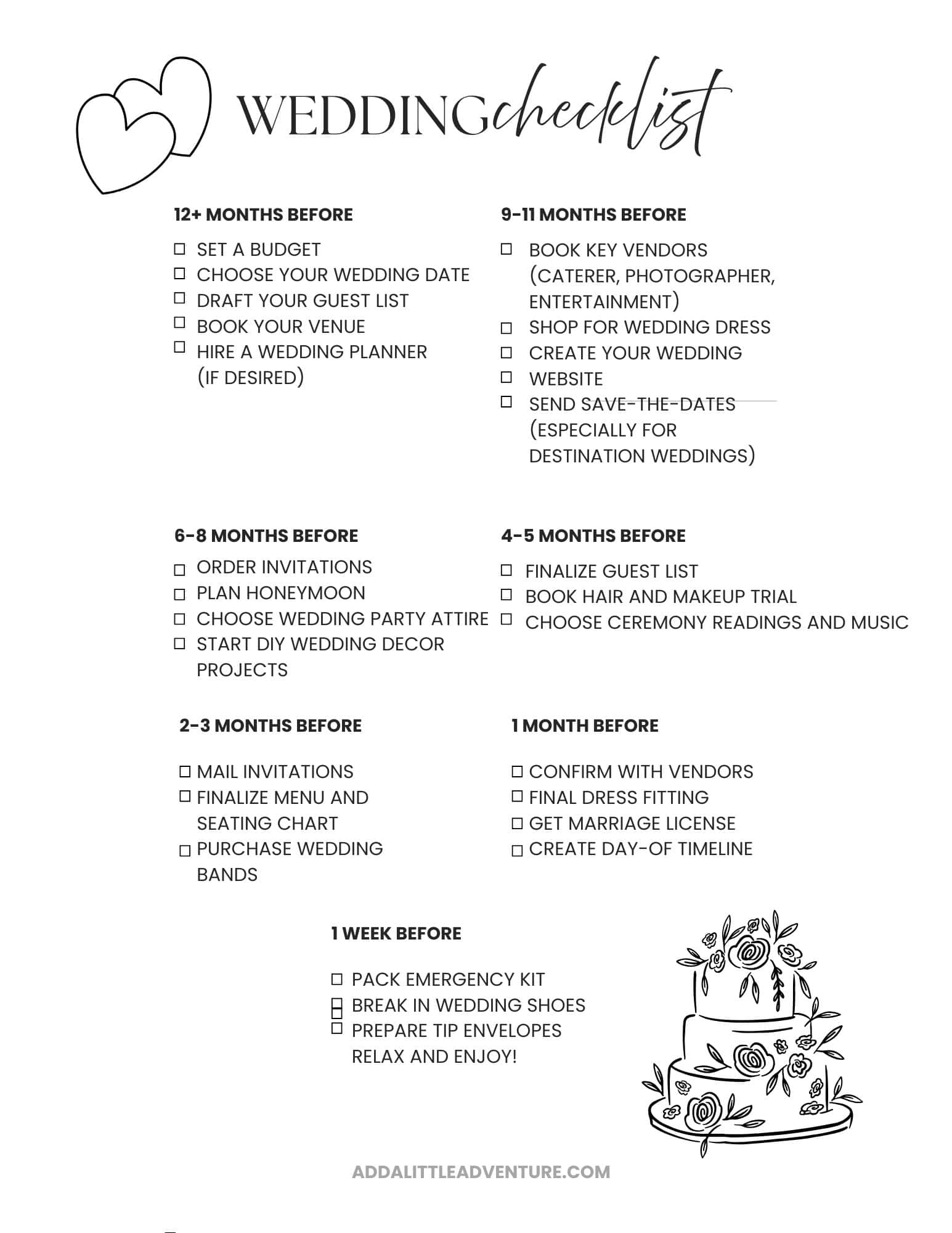 Free Wedding Planning Checklist to Stay Organized (Printable Guide)