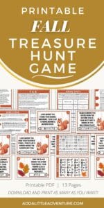 Fall Scavenger Hunt for Kids - Add A Little Adventure