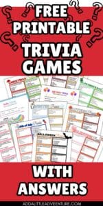 Free Printable Trivia Games - Add A Little Adventure