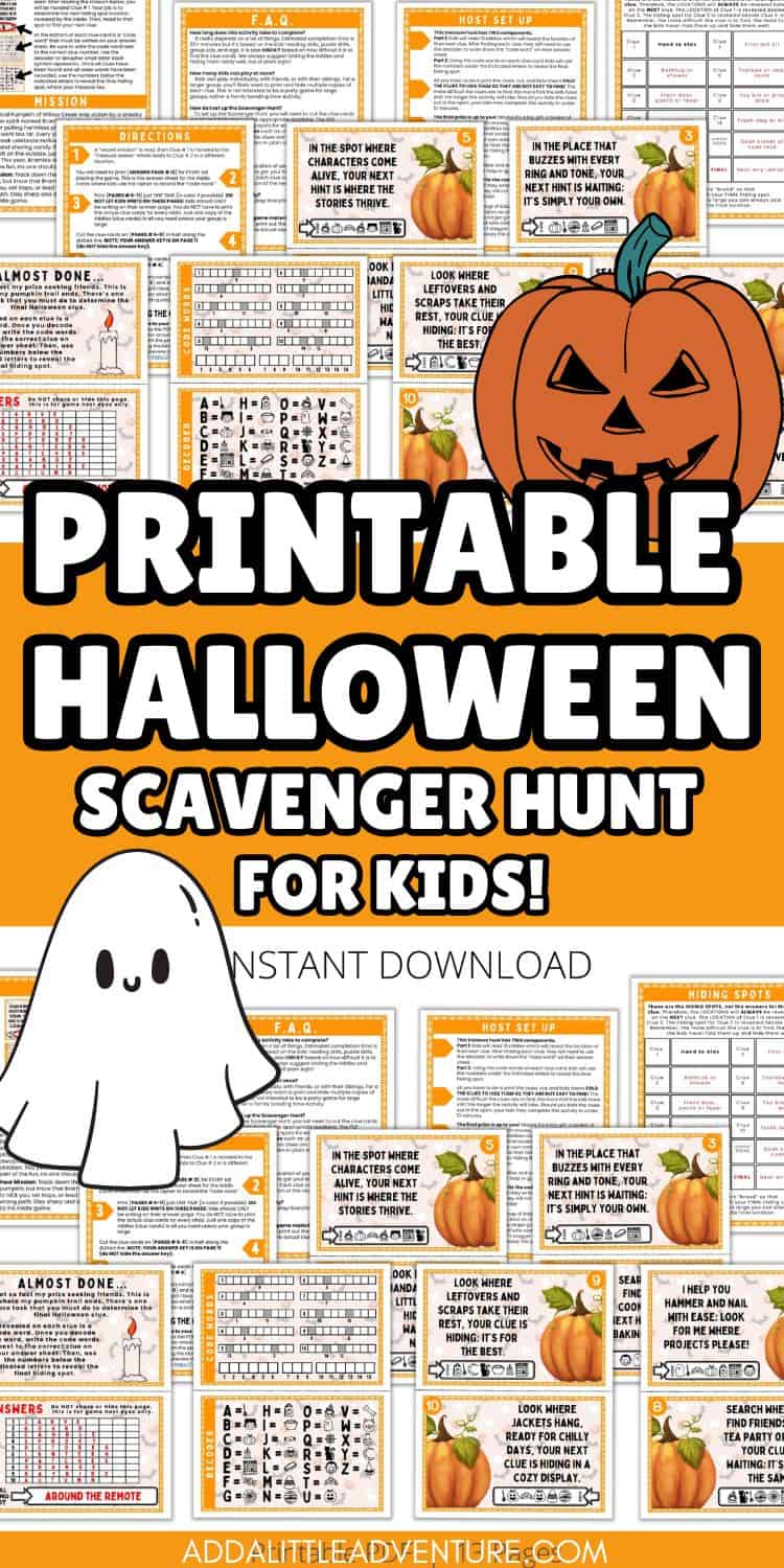 Add Some Spooky Fun with this Printable Halloween Scavenger Hunt