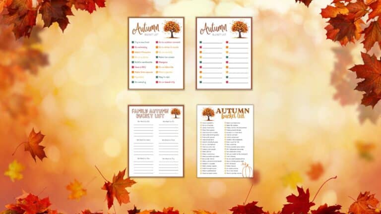 Free Autumn Bucket List Printable for the Whole Family - Add A Little ...
