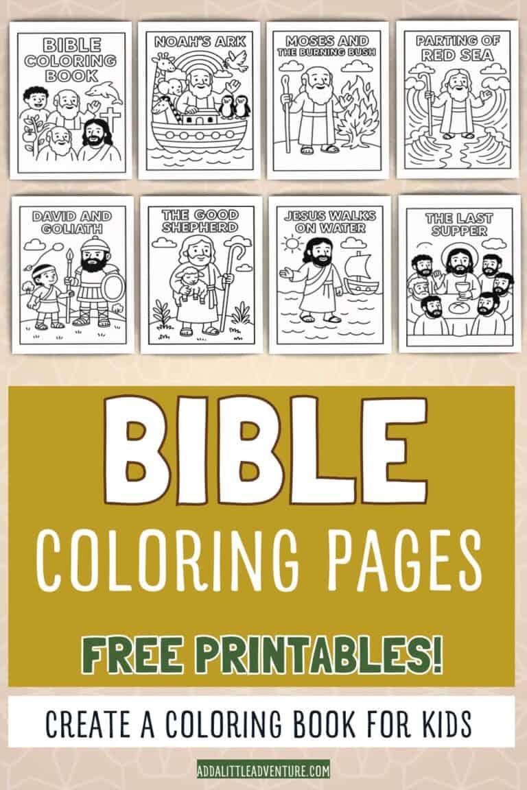Free Bible Coloring Pages for Kids - Add A Little Adventure