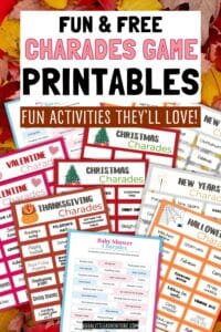Free Printable Charades Games - Add A Little Adventure