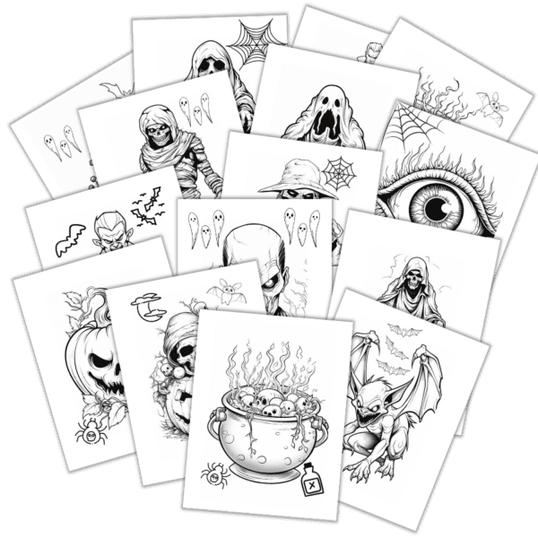 Free Spooky Halloween Coloring Pages