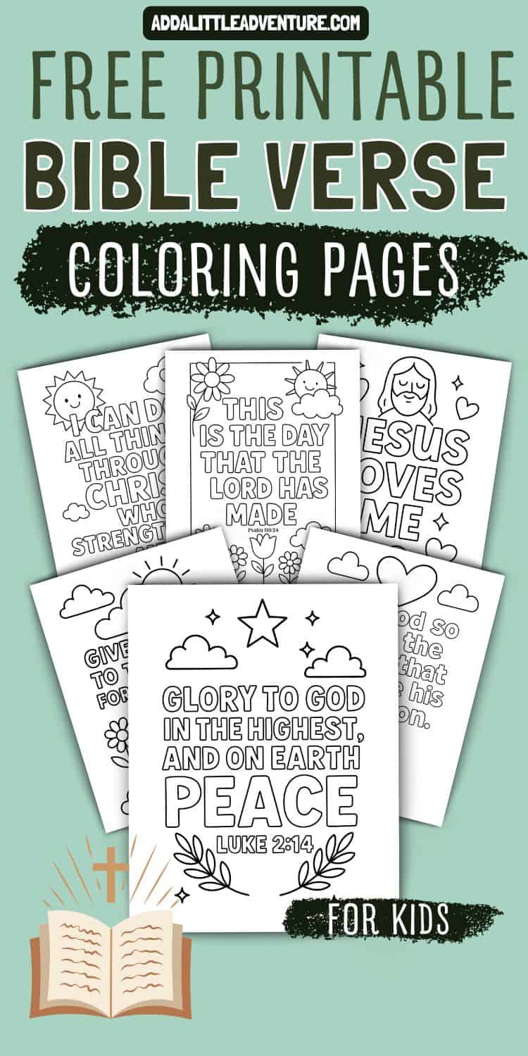 Free Printable Bible Verse Coloring Pages - Add A Little Adventure