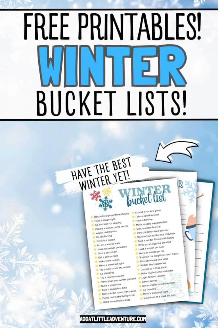 Winter Bucket Lists - Add A Little Adventure