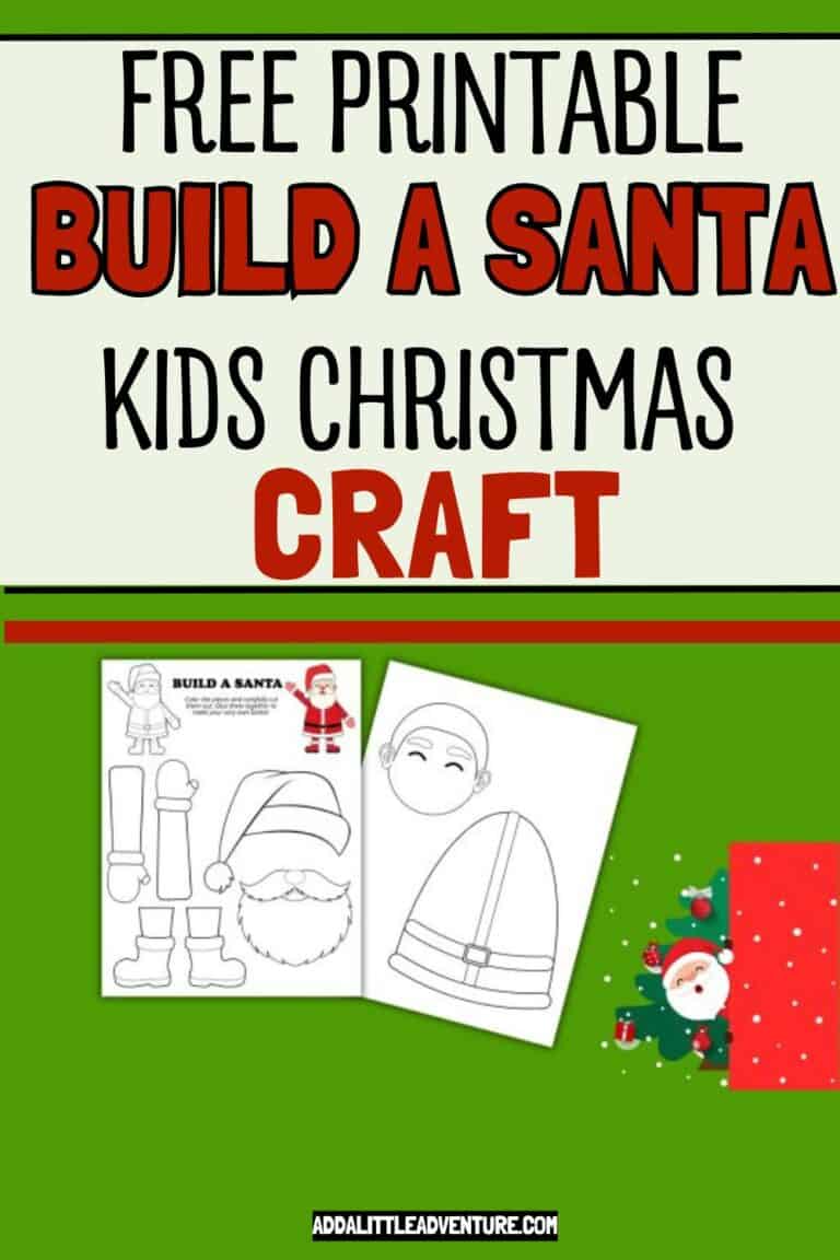 Build a Santa Printable Craft for Kids - Add A Little Adventure