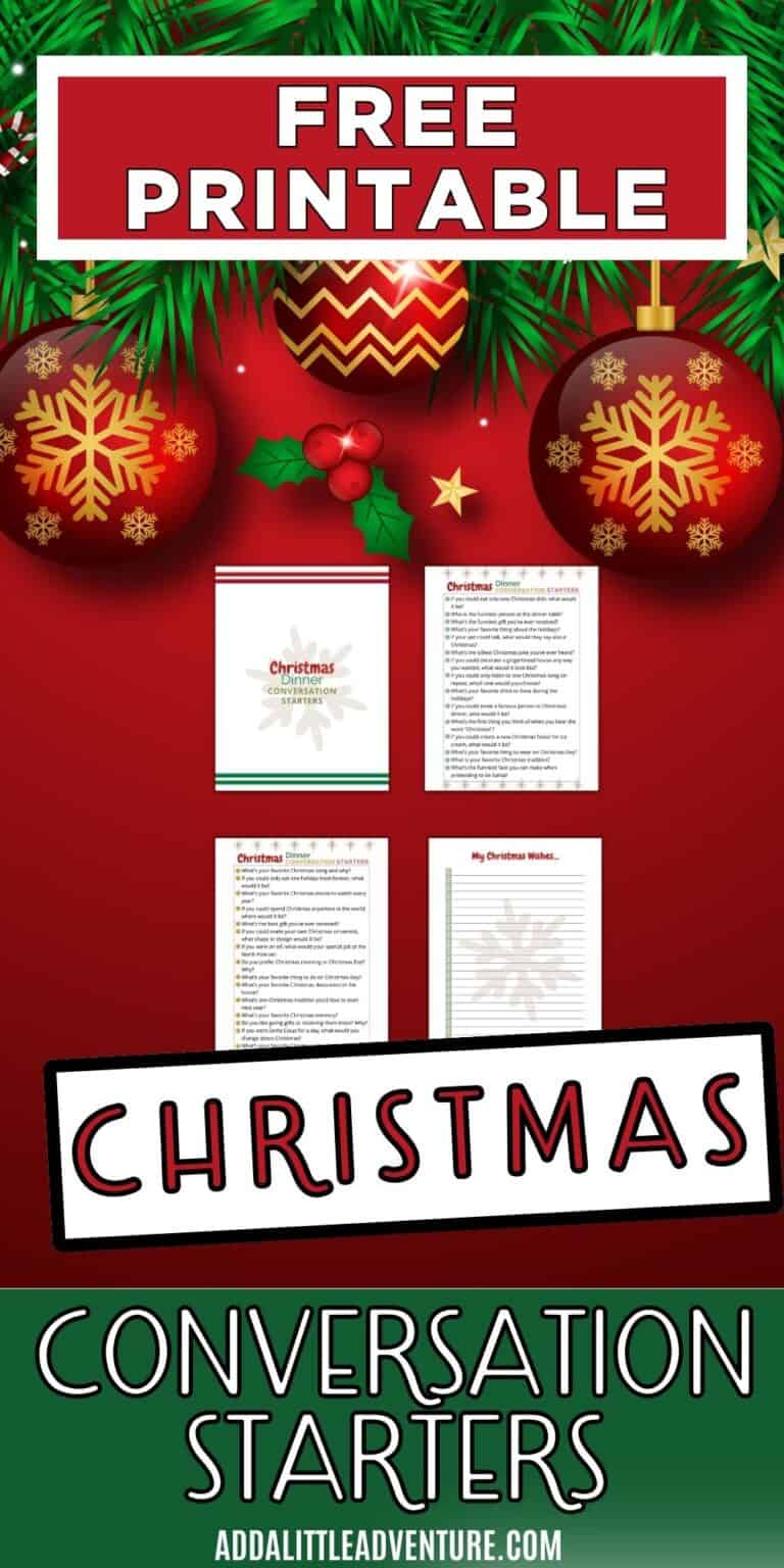 Christmas Conversation Starters Printable (Free Download) - Add A ...