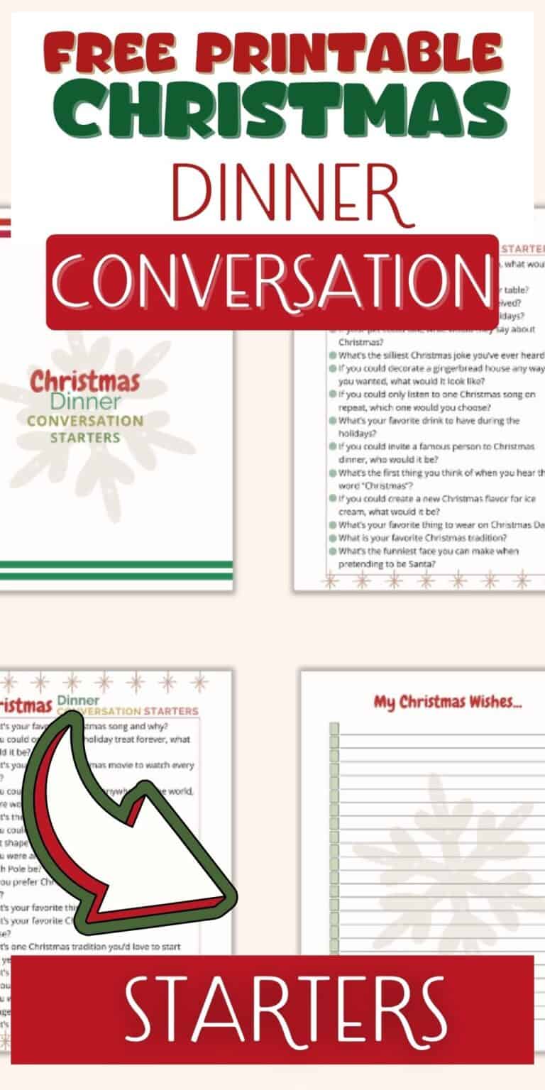 Christmas Conversation Starters Printable (Free Download) - Add A ...
