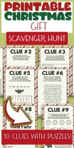 Christmas Gift Scavenger Hunt Printable for Fun Holiday Memories