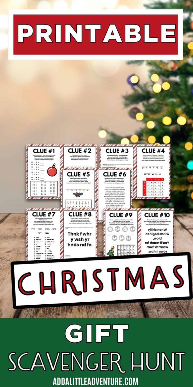 Christmas Gift Scavenger Hunt Printable for Fun Holiday Memories