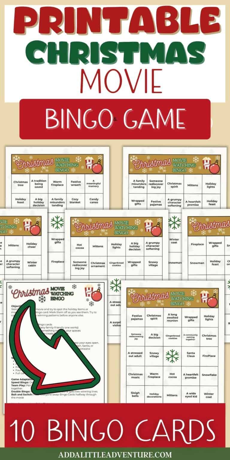 Christmas Movie Bingo - Add A Little Adventure