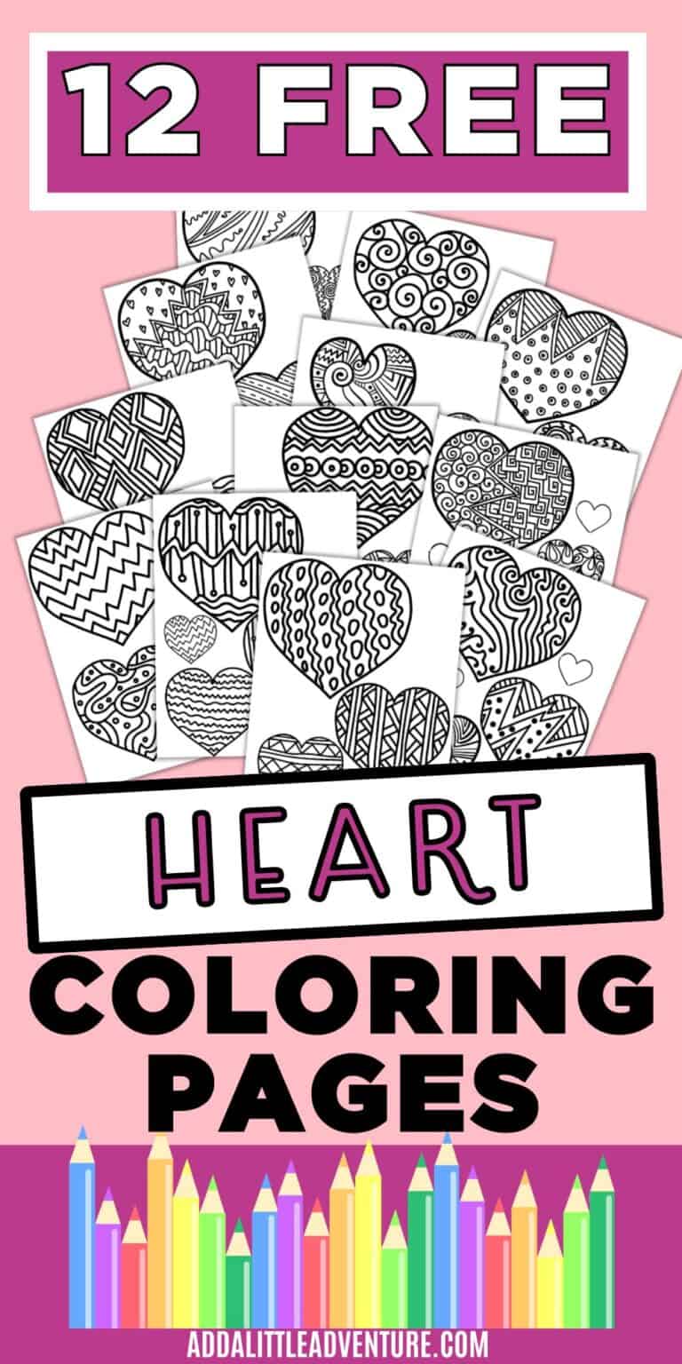 Free Printable Heart Coloring Pages for Kids