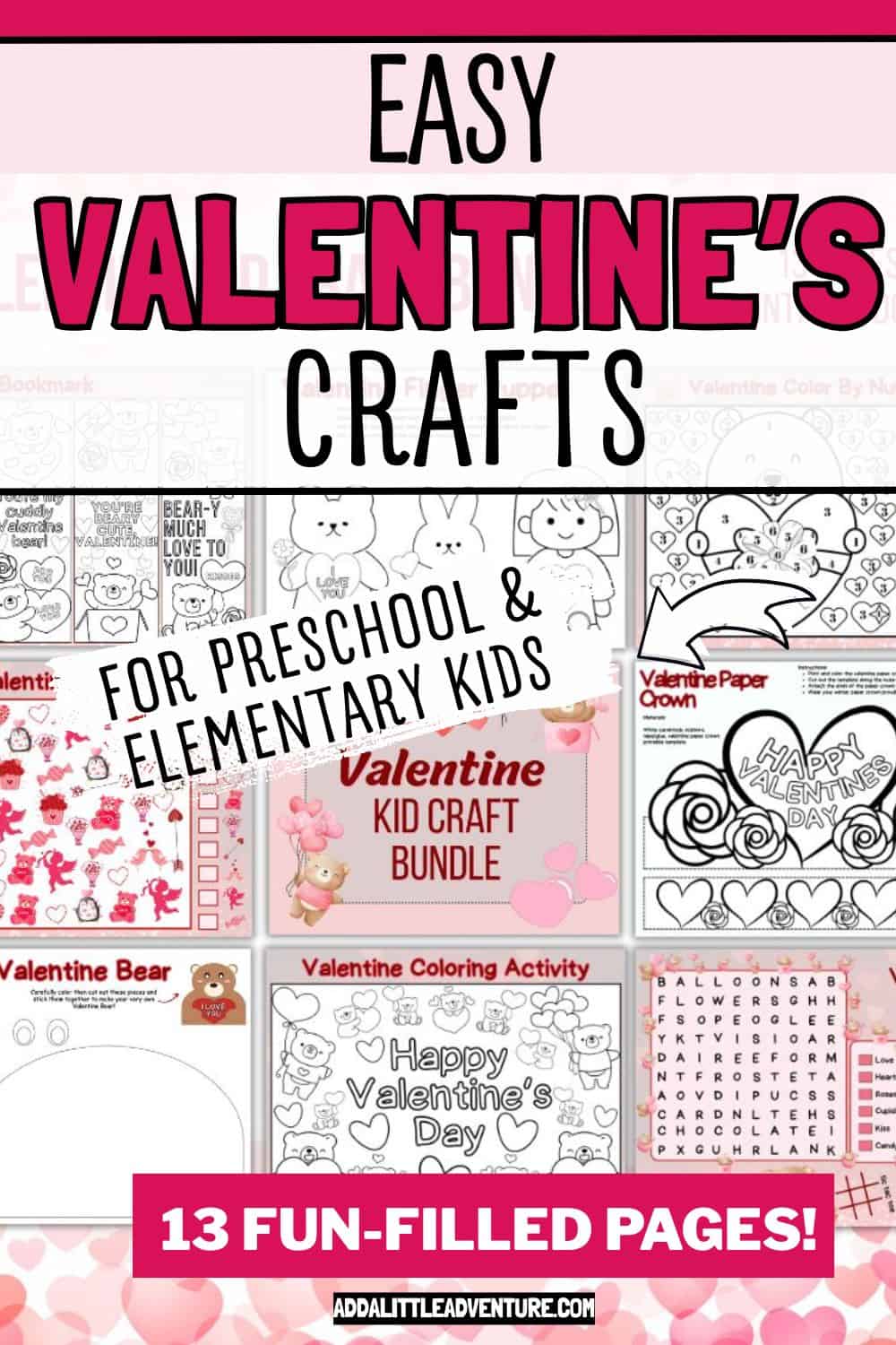Valentine's Day Crafts for Kids You Can Print at Home