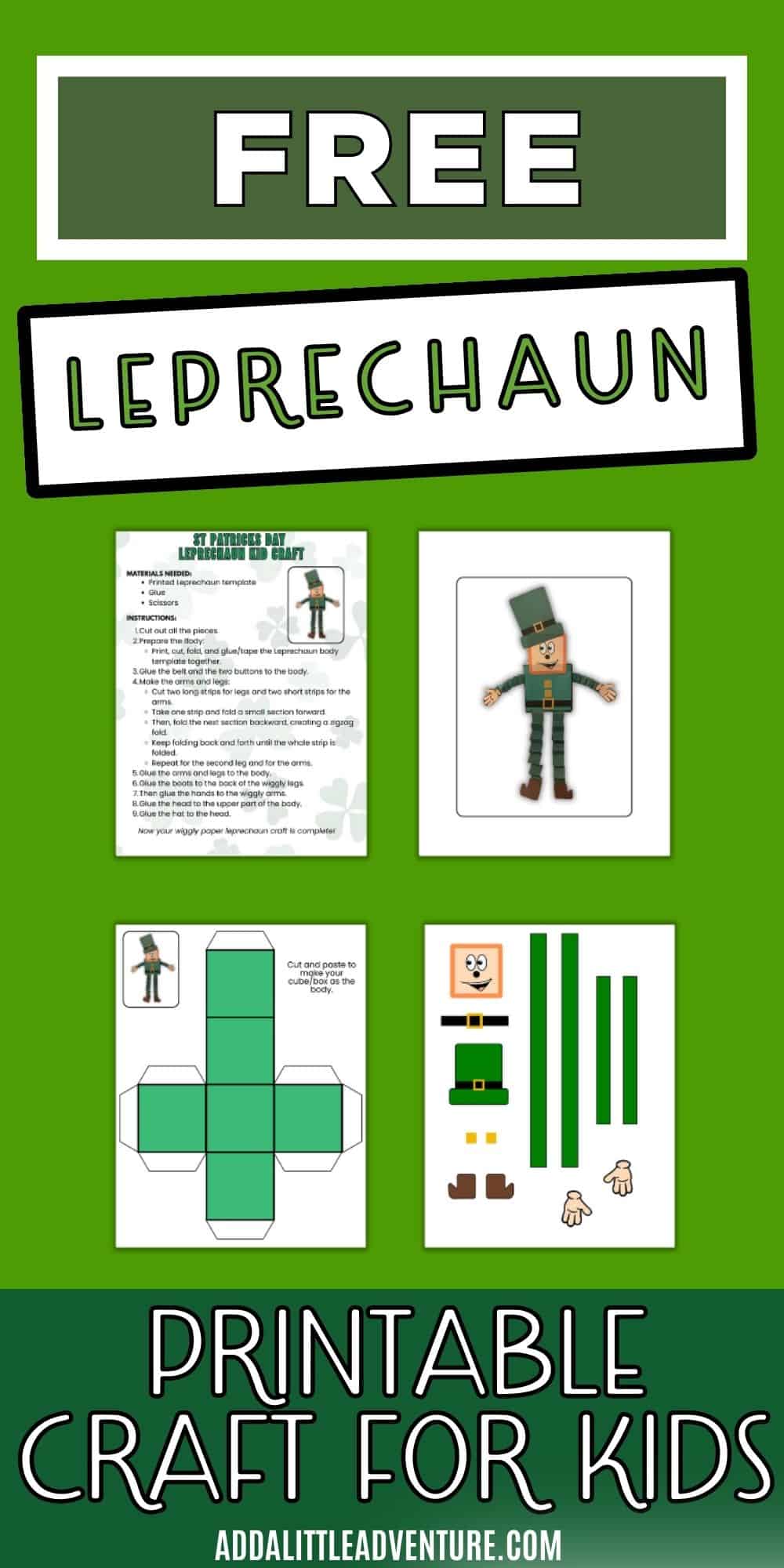 Free St. Patrick's Day Leprechaun Craft for Kids - Add A Little Adventure